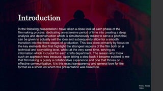 Short film - pitch presentation | PPTX