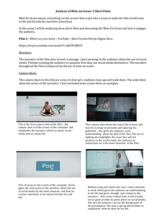 Whats On Your Mind - Short Film | DOCX