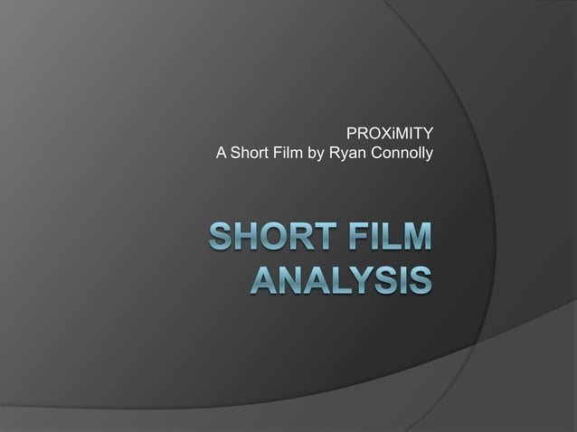 Short film analysis | PPT