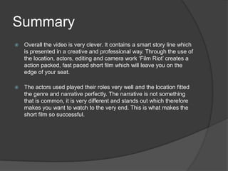 Short film analysis | PPT