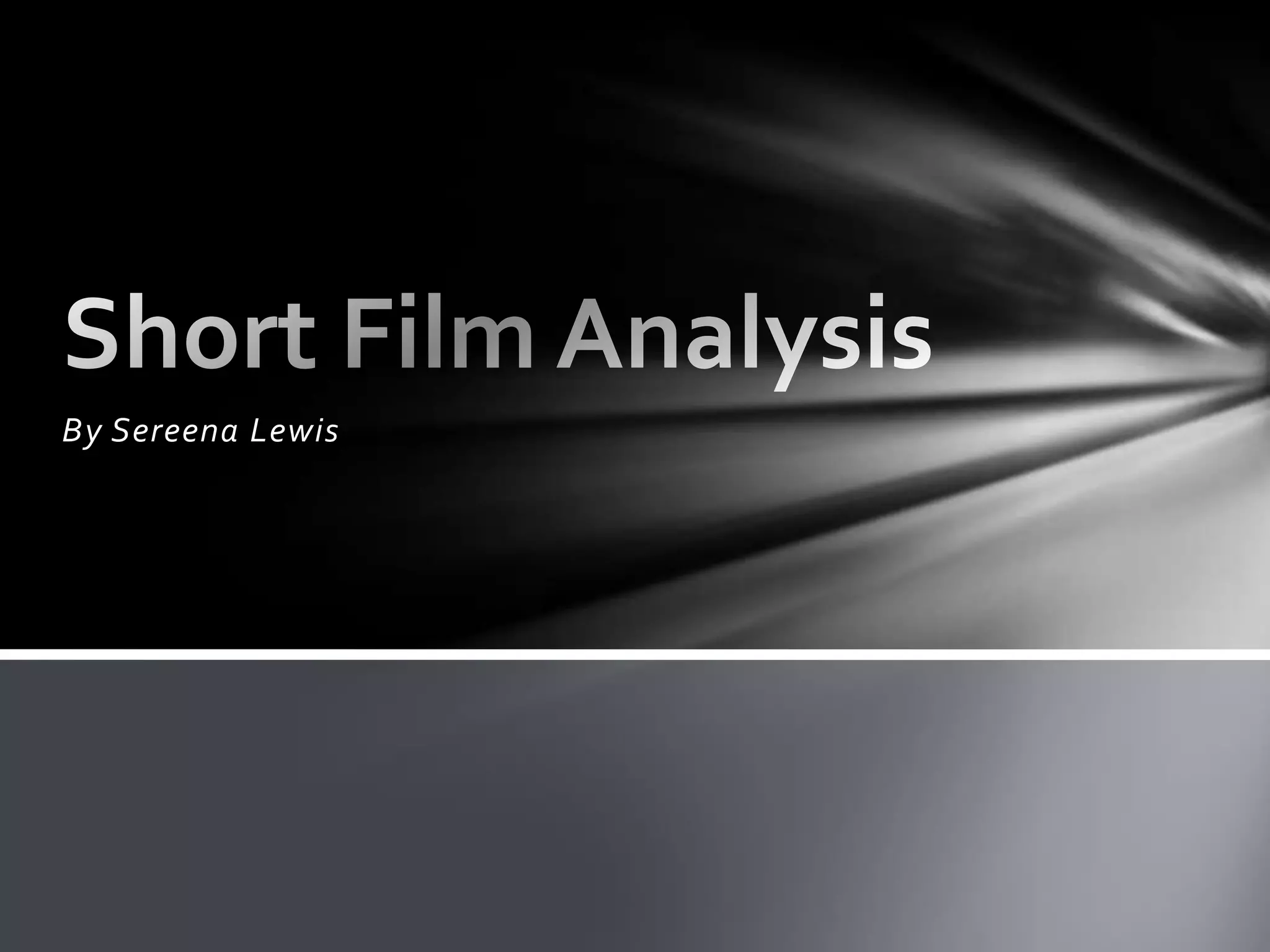 Short film analysis Hallway | PPT