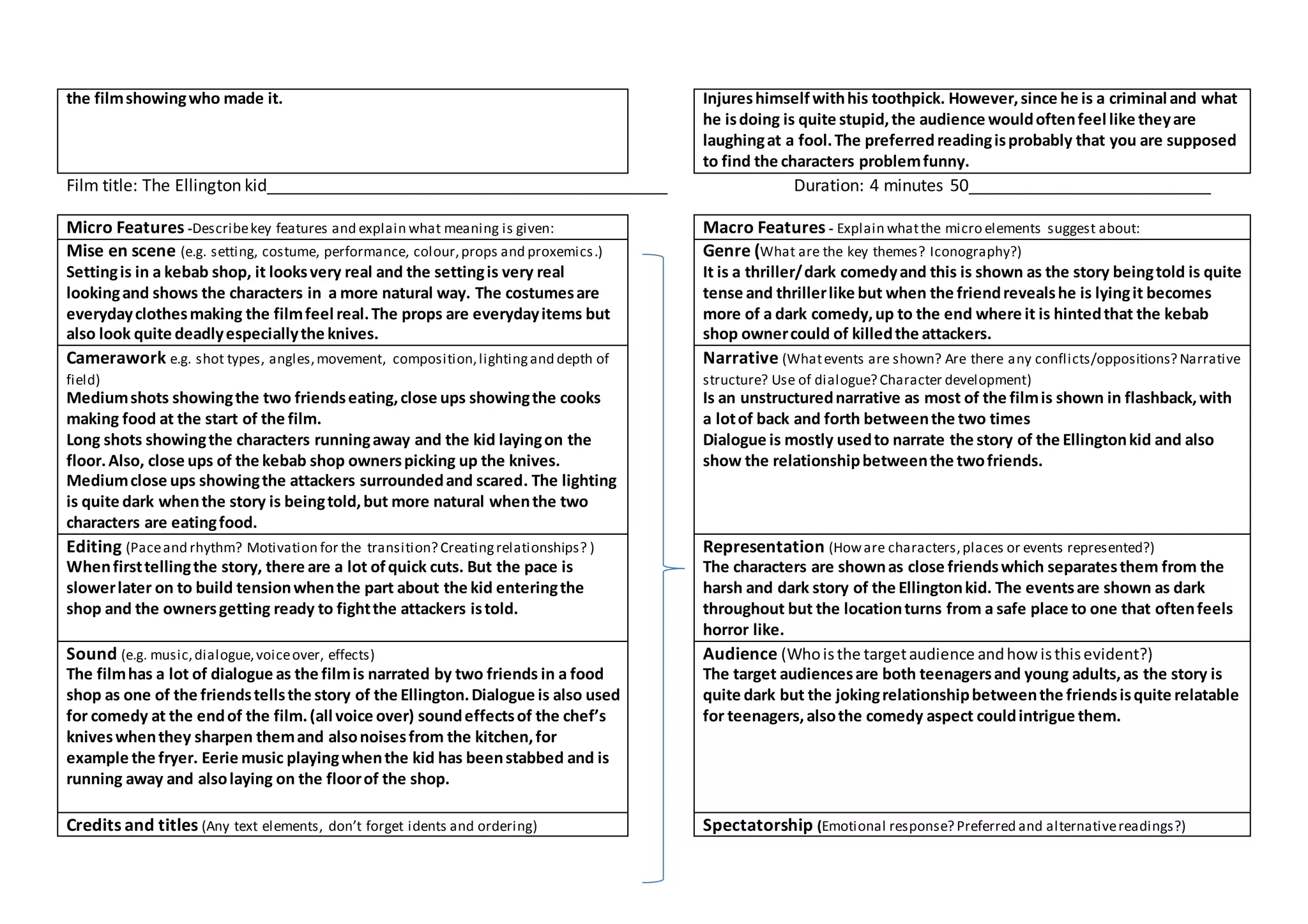 Short film analysis (1) | DOCX