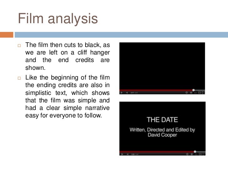 Short Film Analysis 1 The Date short-film-analysis-1-the-date