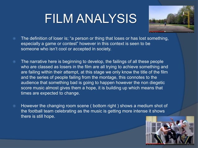 Short film analysis 2 losers | PPT
