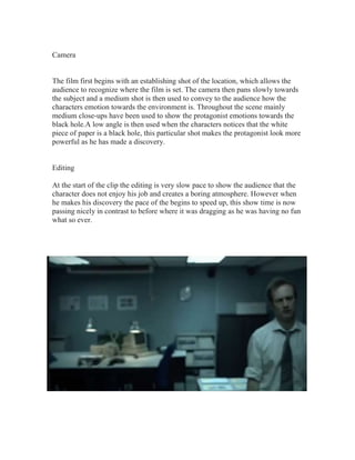 Short film analysis (black hole) | DOCX