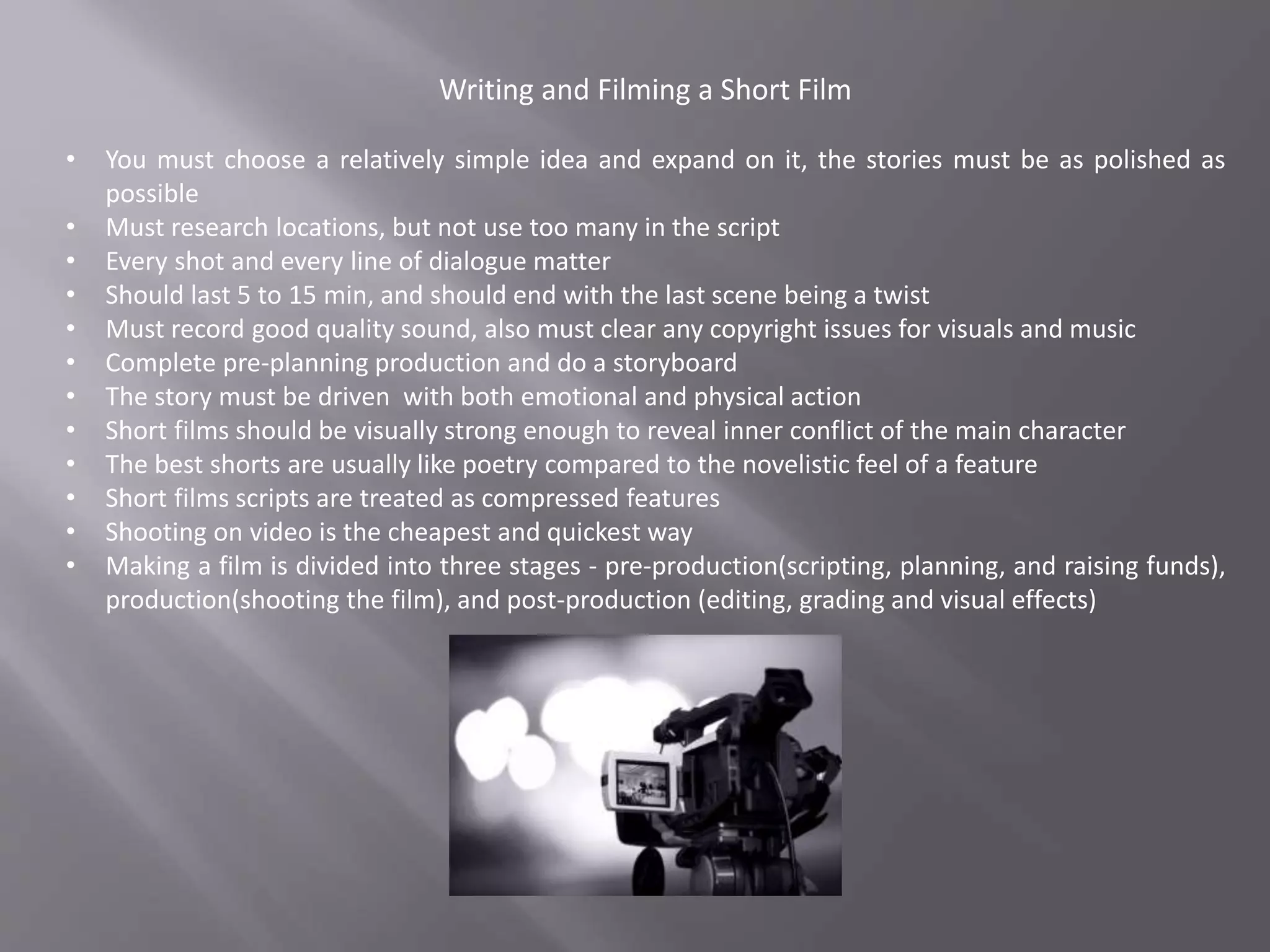 Short film and mockumentary genre codes and conventions | PPTX