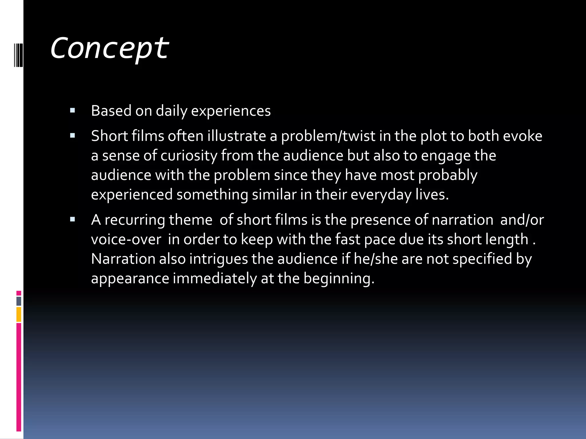 Short film codes and conventions | PPT