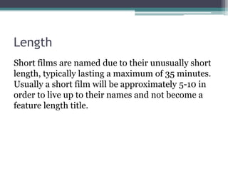 Short Film Conventions | PPT