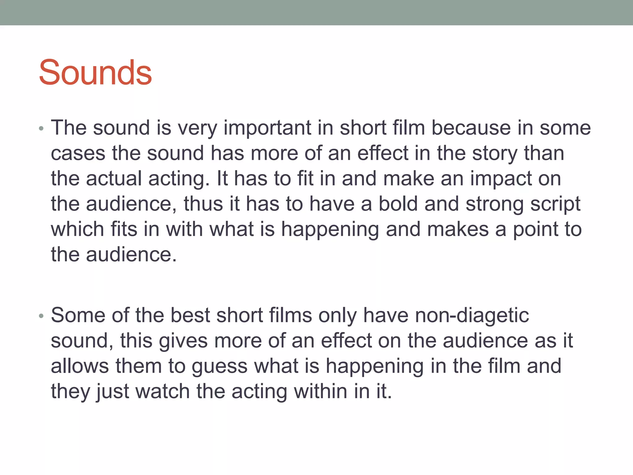 Short film conventions | PPTX