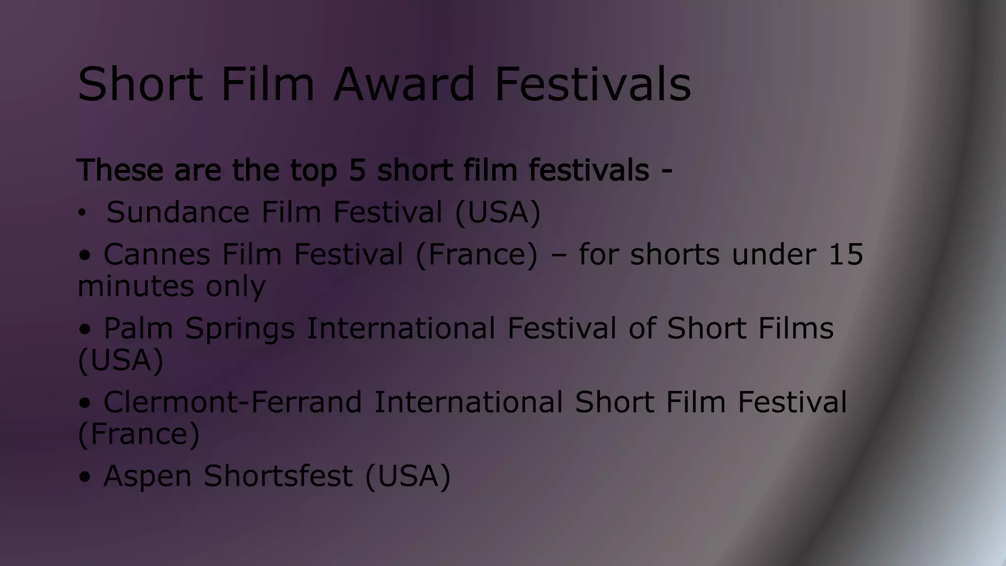 Short film distribution ( version 3) | PPTX