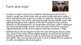 Short film idea 2 - side effects | PPTX