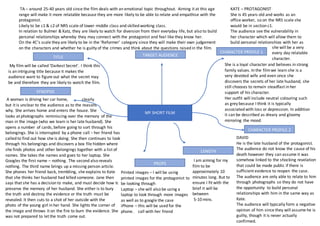Short film mindmap HL | DOCX