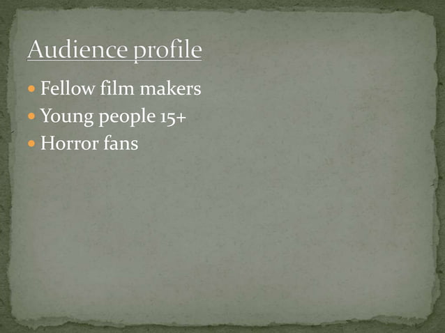 Short film pitch | PPT
