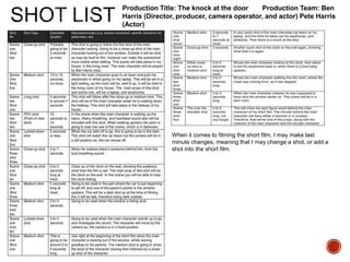 Short film planning and pre production | PPTX