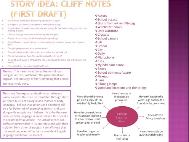 Short film planning notes | PPT