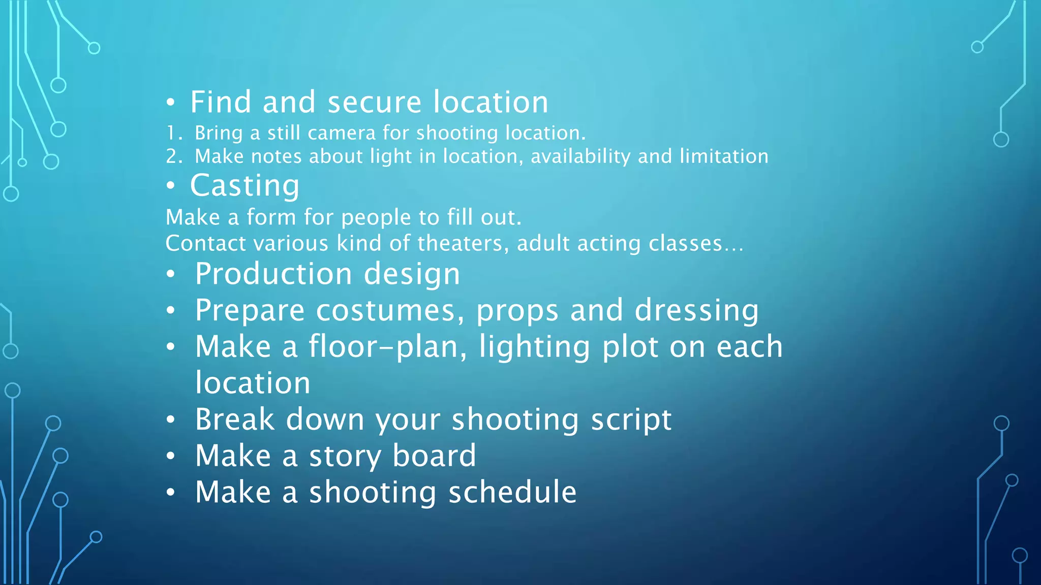 Short Film Pre-production | PPTX