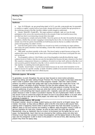 Short film proposal | DOCX