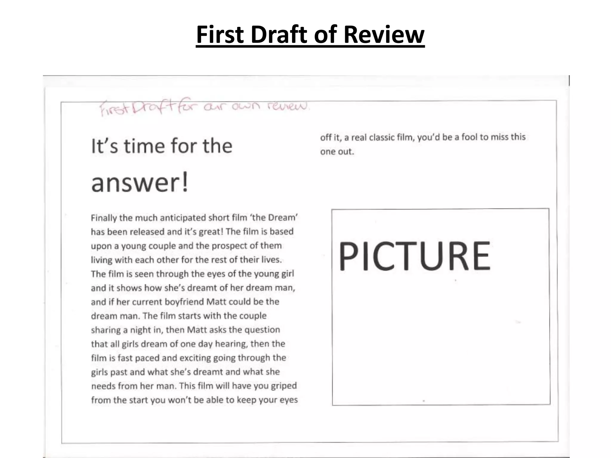 Short Film Review | PPTX