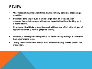 Short films Research | PPT