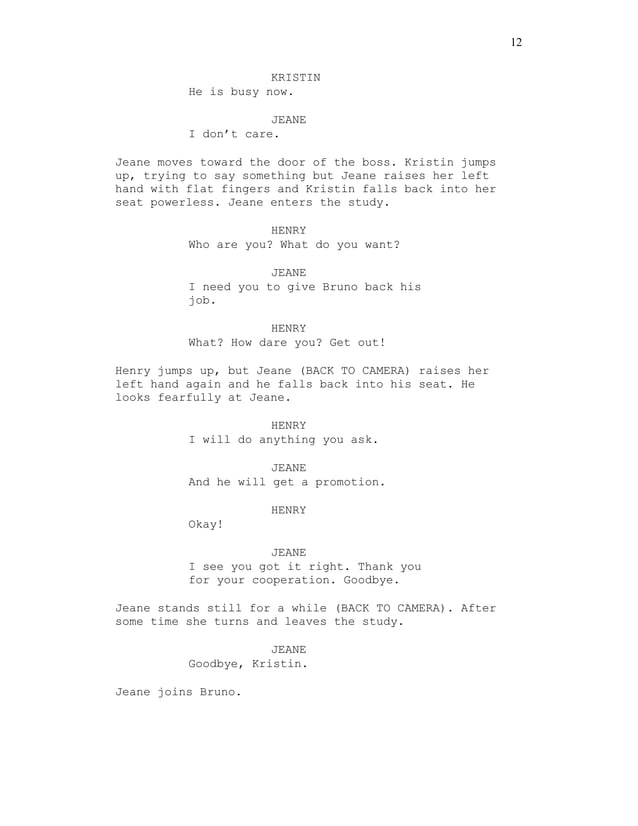 Short Film Screenplay Example PDF