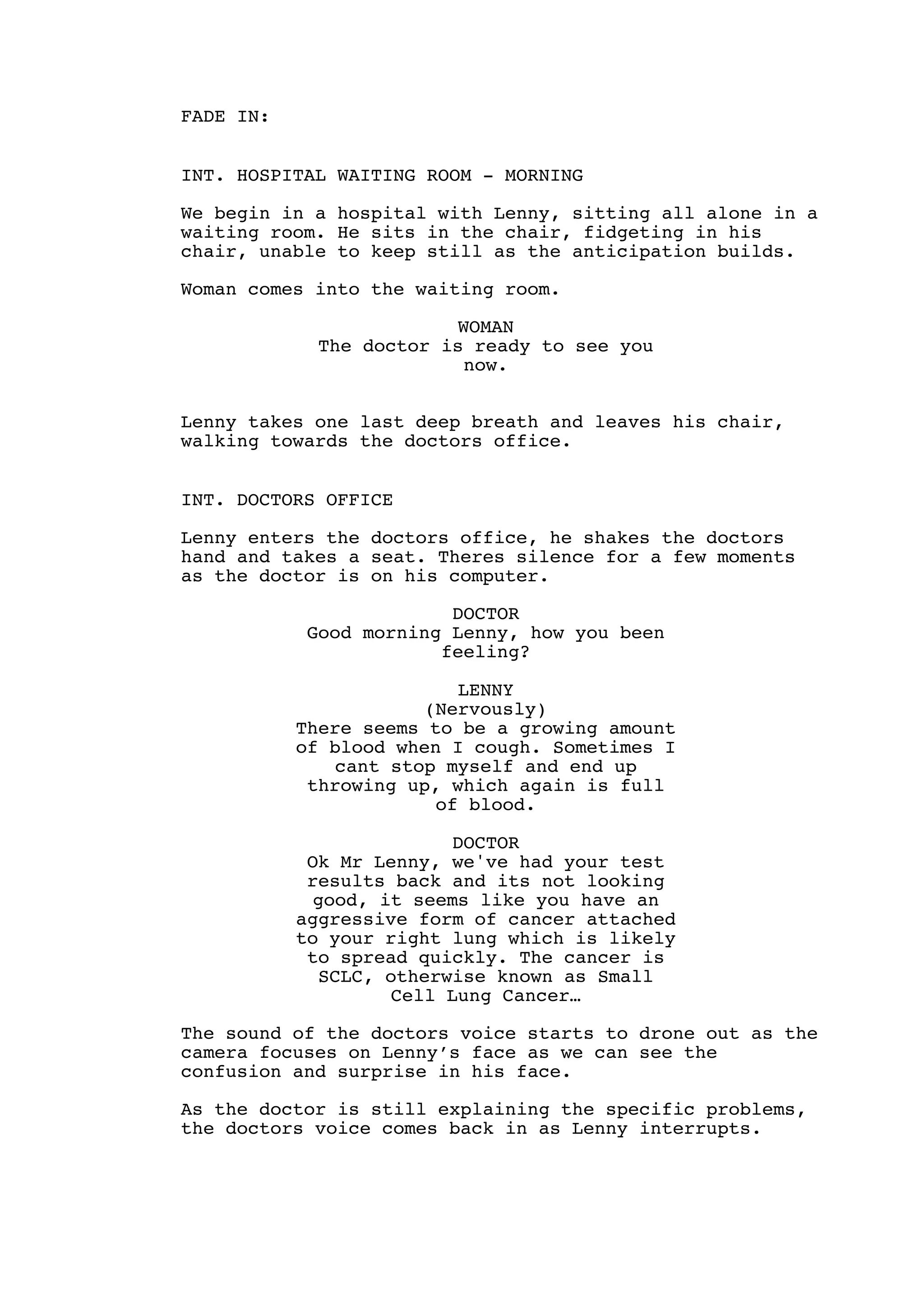 Short film script - Ryan Banks | PDF