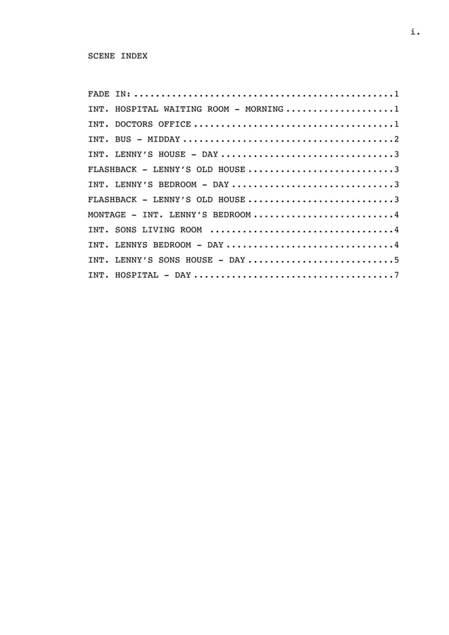 Short film script - Ryan Banks | PDF