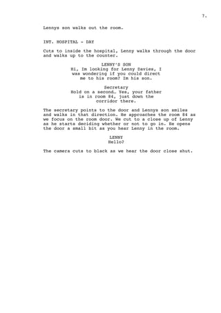 Short film script - Ryan Banks | PDF