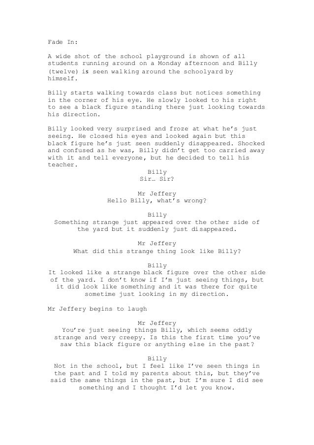 Short film script