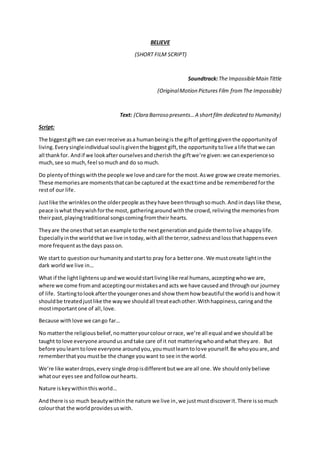 Short film script | PDF