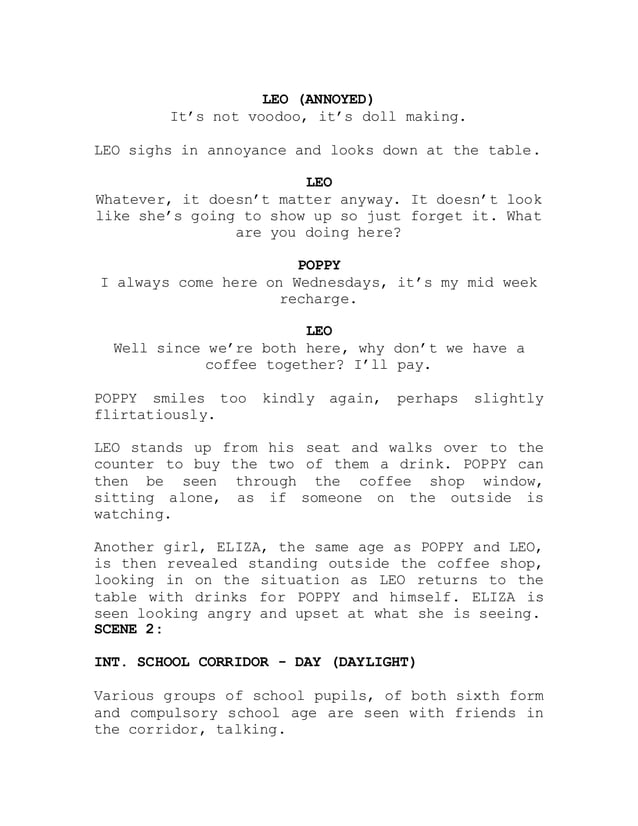 Short Film Script Idea | PDF