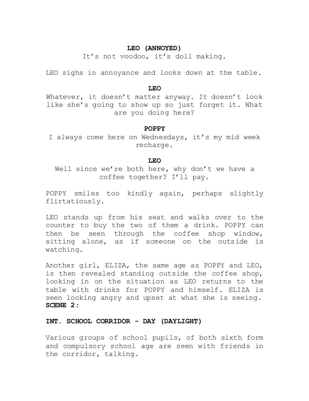 Short Film Script Idea