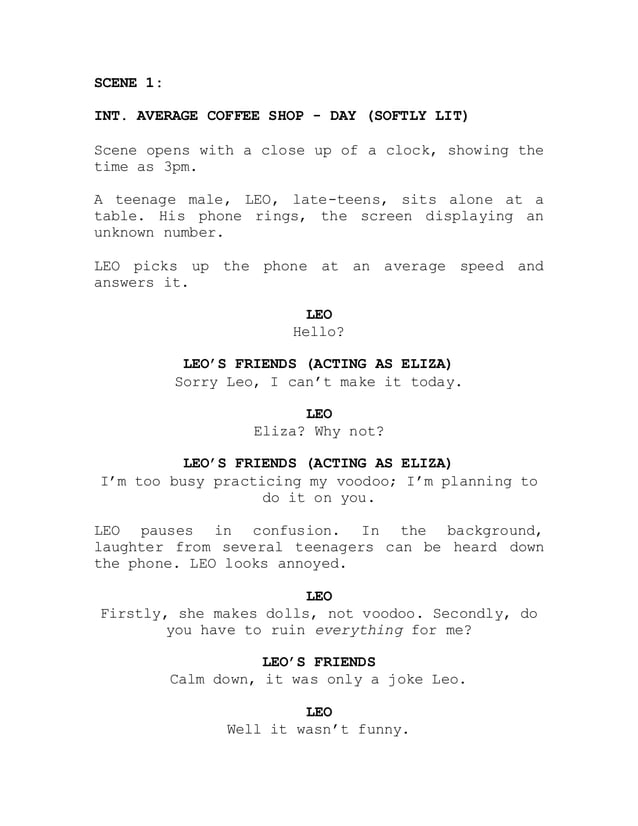 Updated Short Film Script | PDF