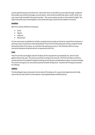 Short film treatment | PDF