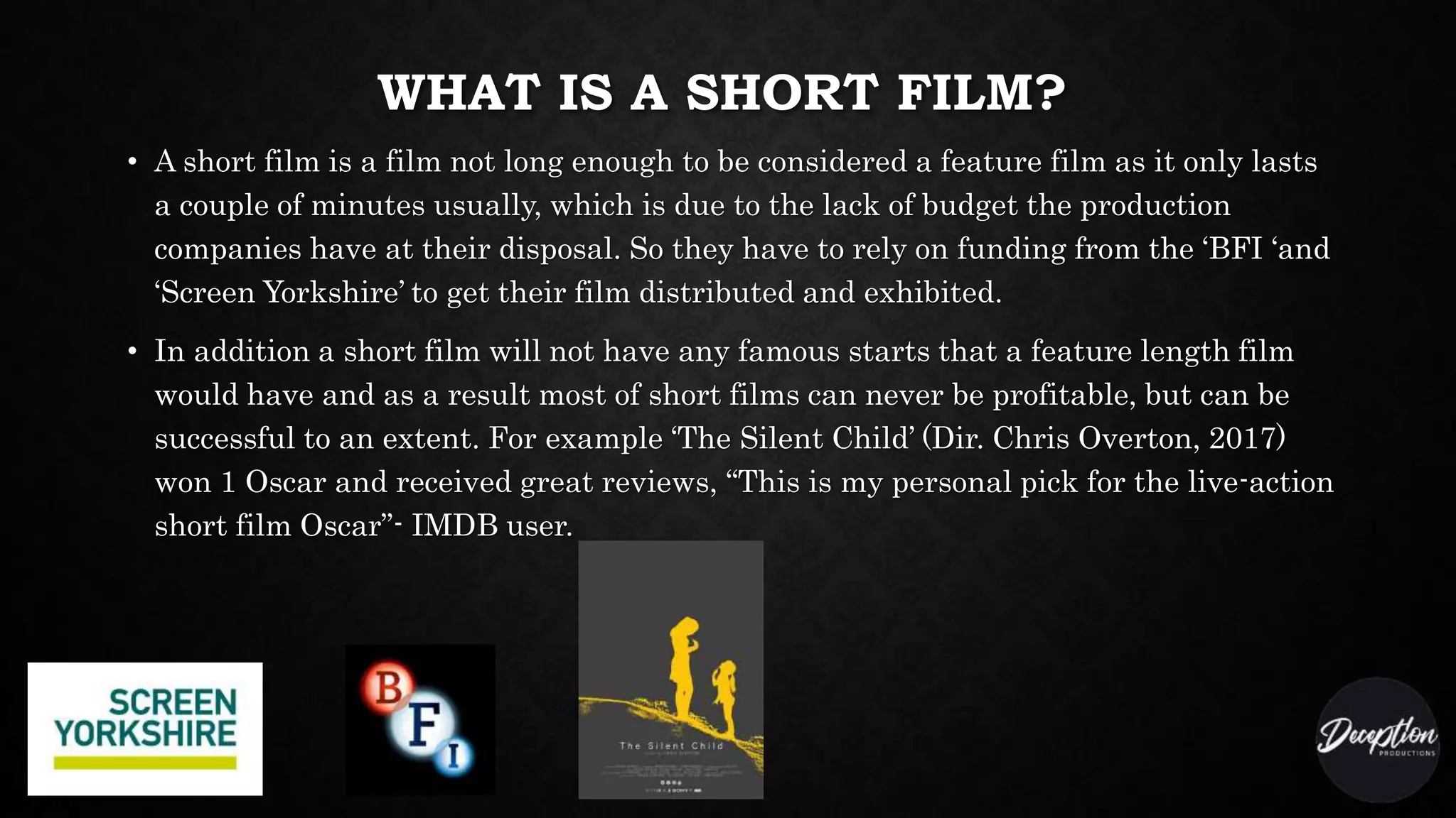 Short film vs feature length film | PPTX