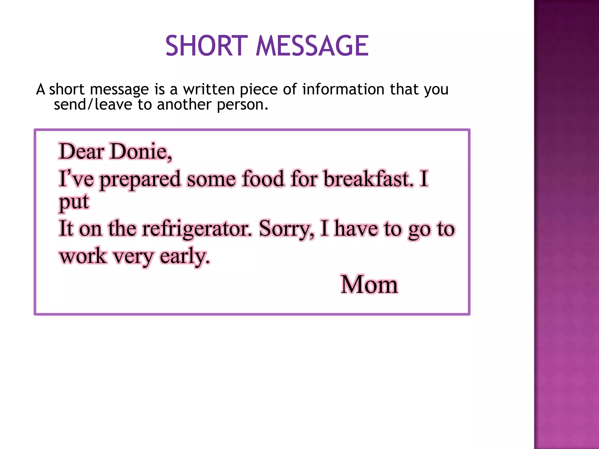 Short functional text | PPTX