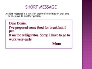 Short functional text | PPTX