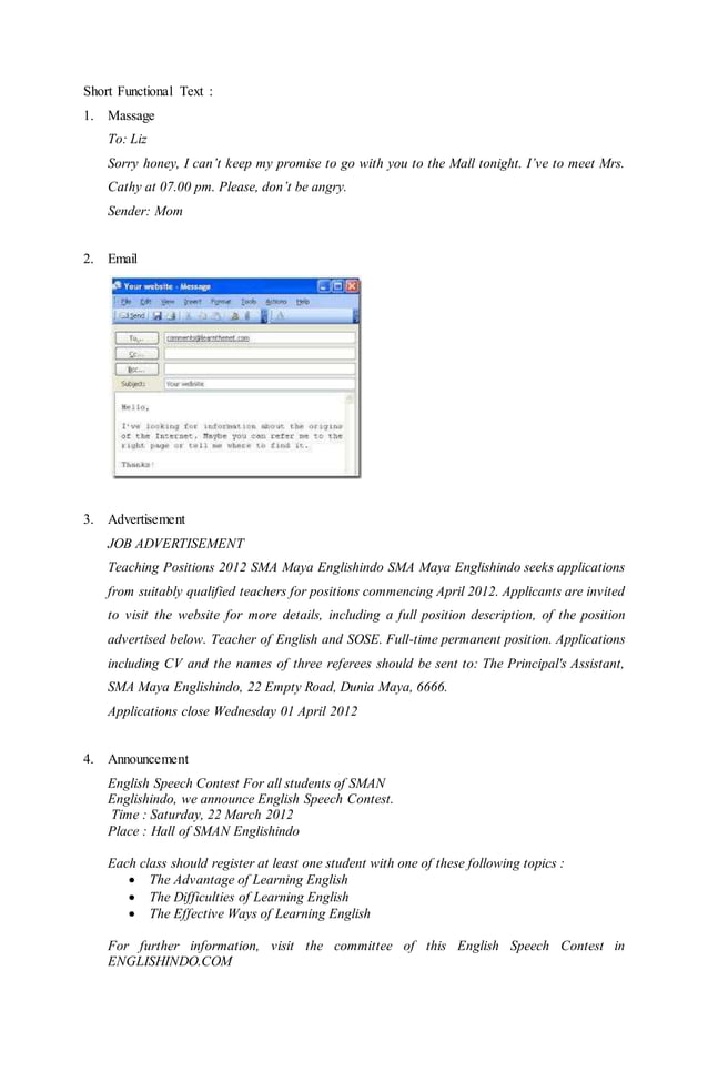 Short functional text | DOCX