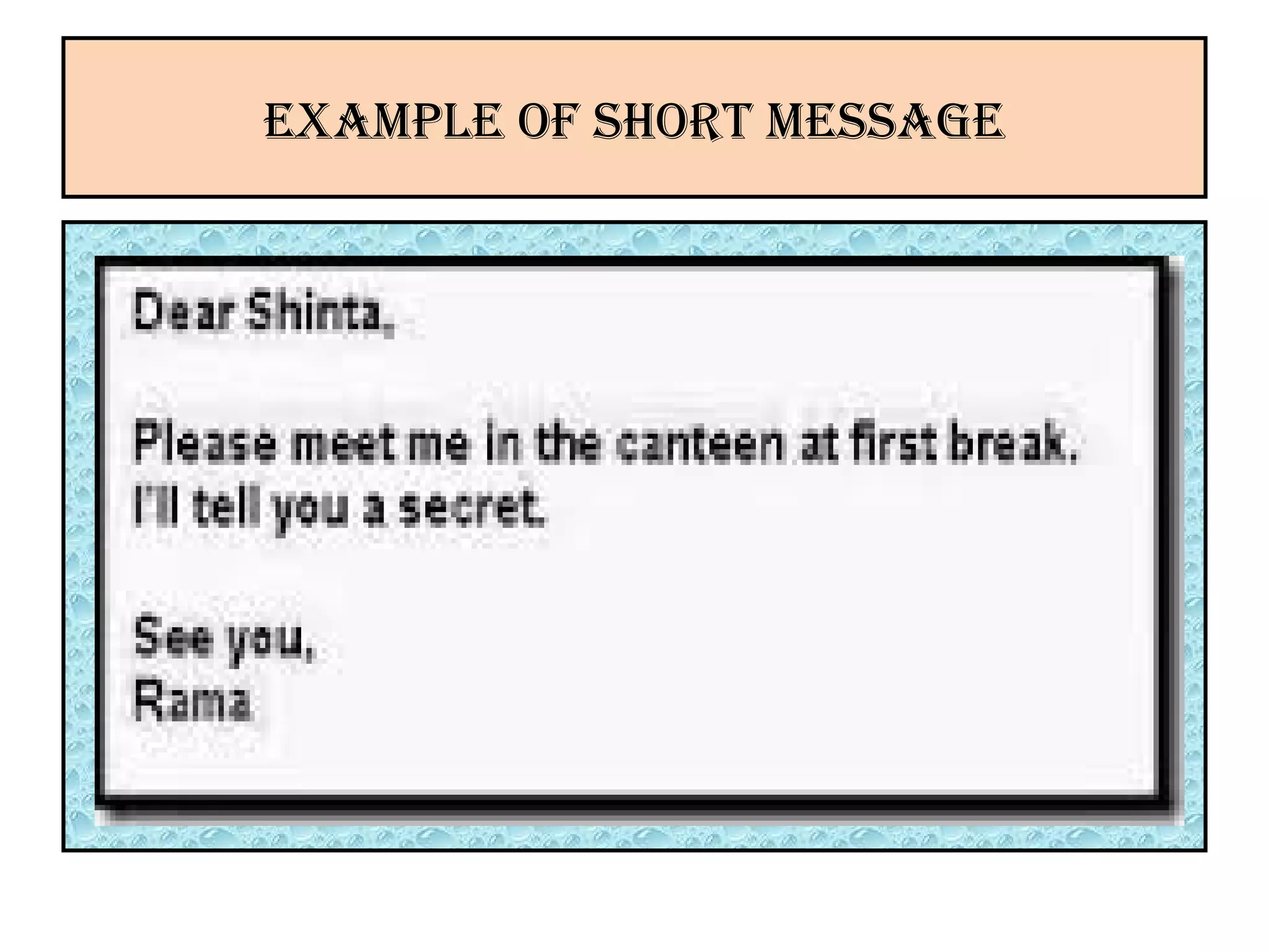 SHORT FUNCTIONAL TEXT PPT | PPT