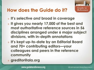 Guide to Reference Essentials 04.25.2013