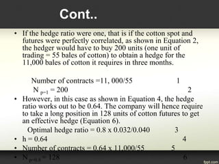 Short hedge and Long hedge | PPT