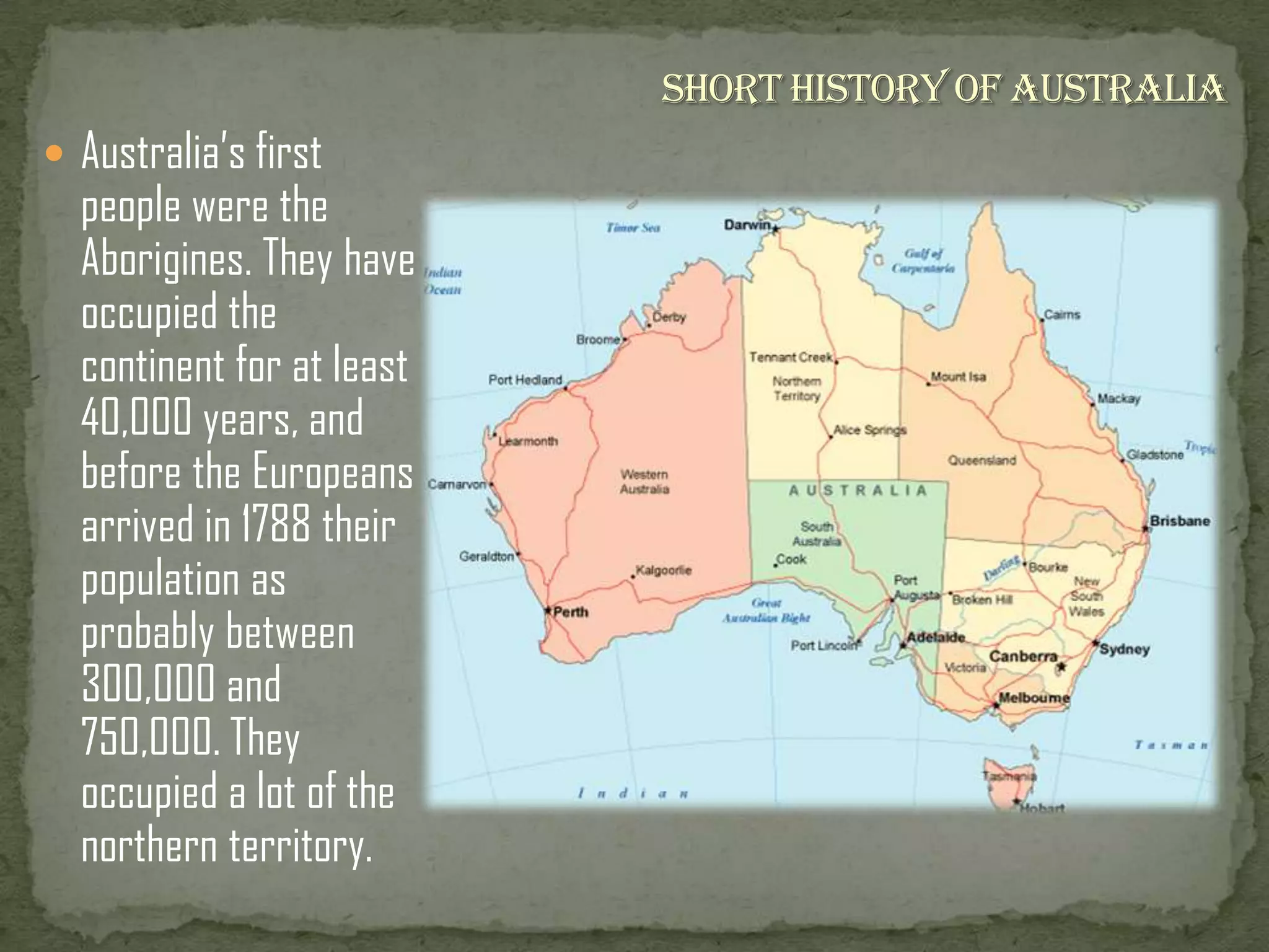 Short history of Australia | PPTX