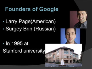 Short history of google | PPTX