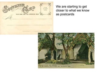 Short history of the postcard | PPTX