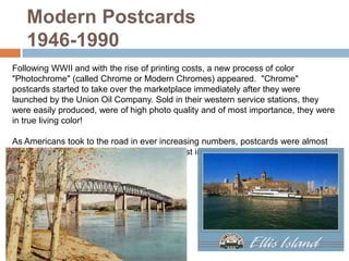 Short history of the postcard | PPTX