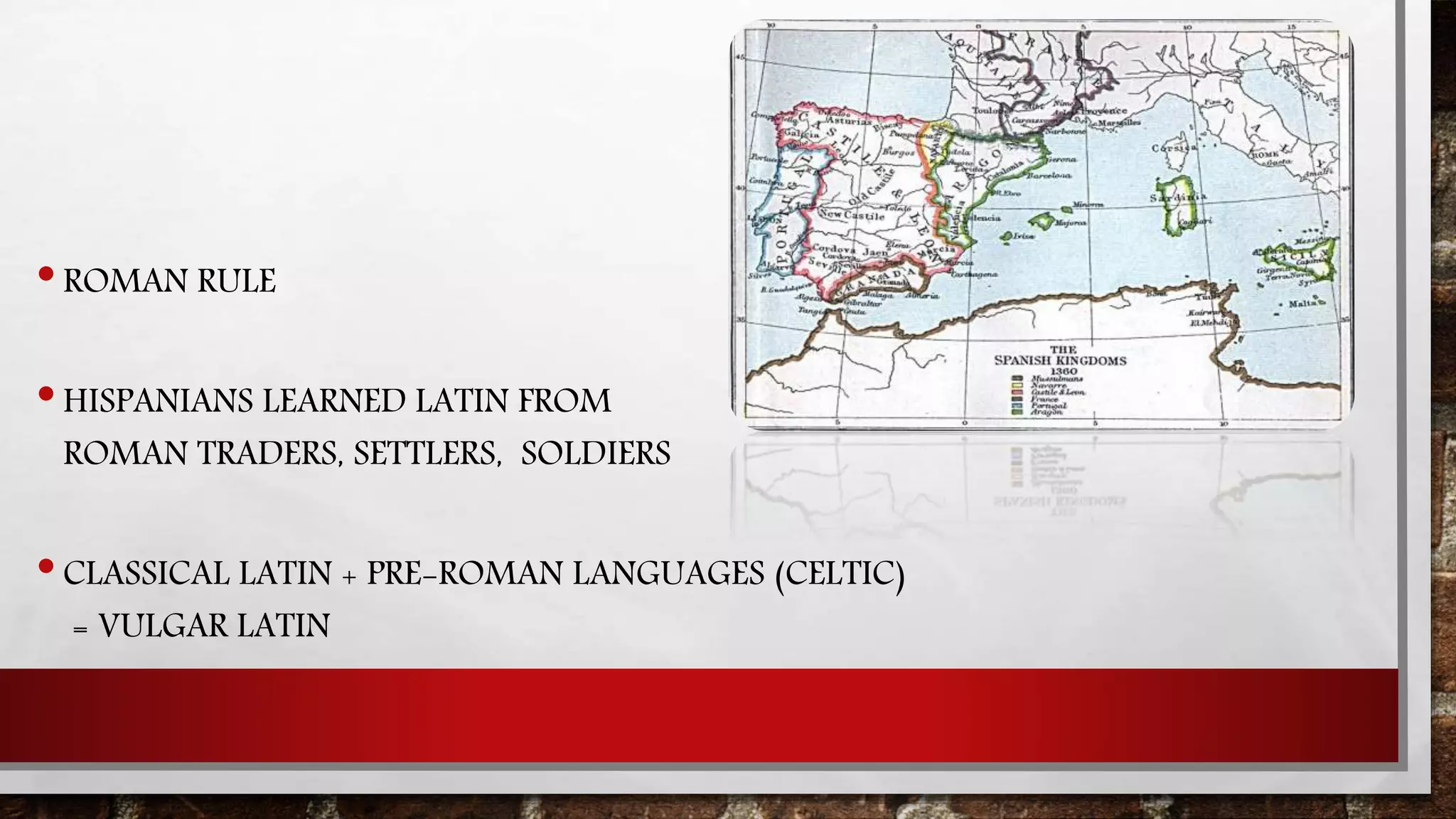 Short history of the spanish language | PPTX
