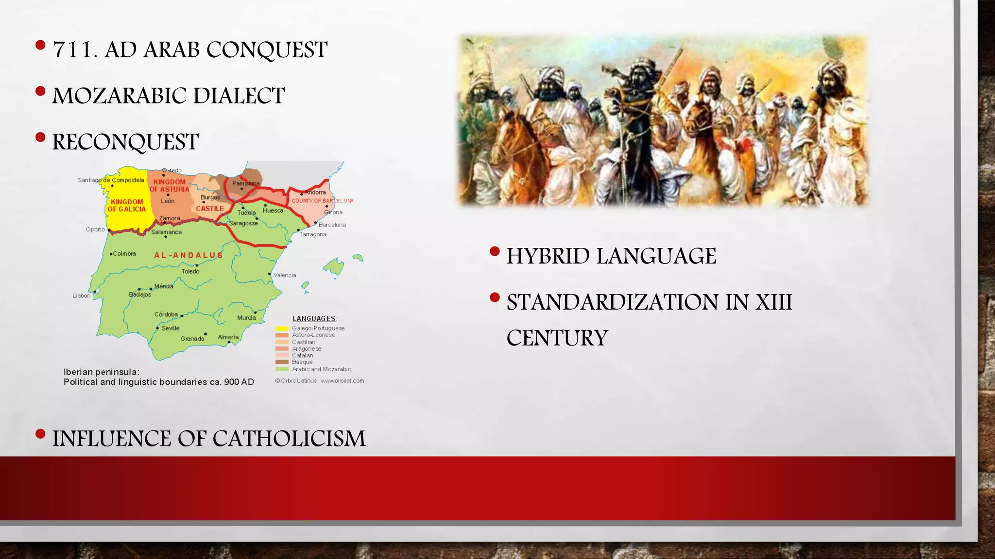 Short history of the spanish language | PPTX