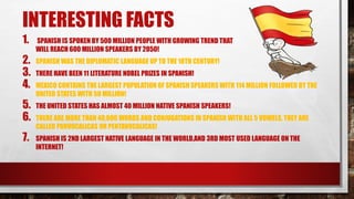 Short history of the spanish language | PPTX