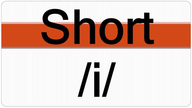 Short /i/ CVC Words | PPTX