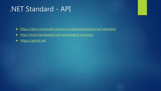 Short introduction - .net core and .net standard 2.0 | PPT