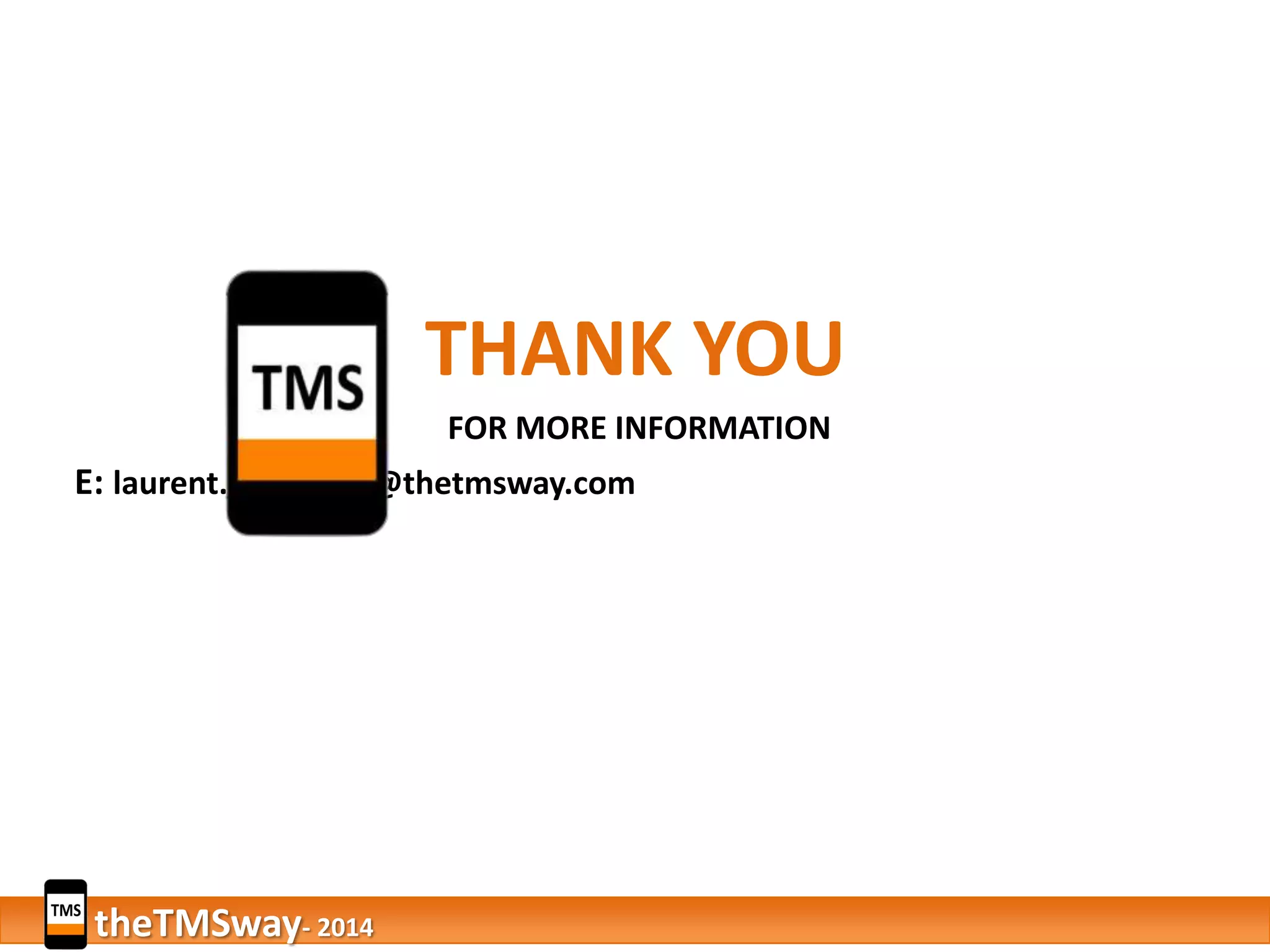 Short introduction TMS Cloud Based Mobile Marketing 2014 | PPT